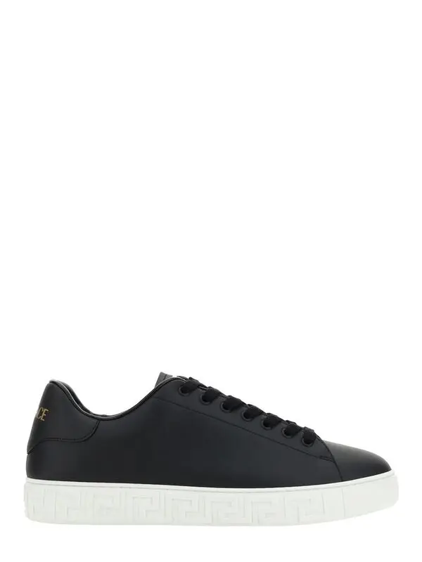 Versace Greca Low-top Sneakers - Black