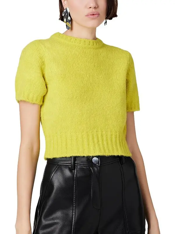 TOCCIN Carson Short Sleeve Sweater - Citron