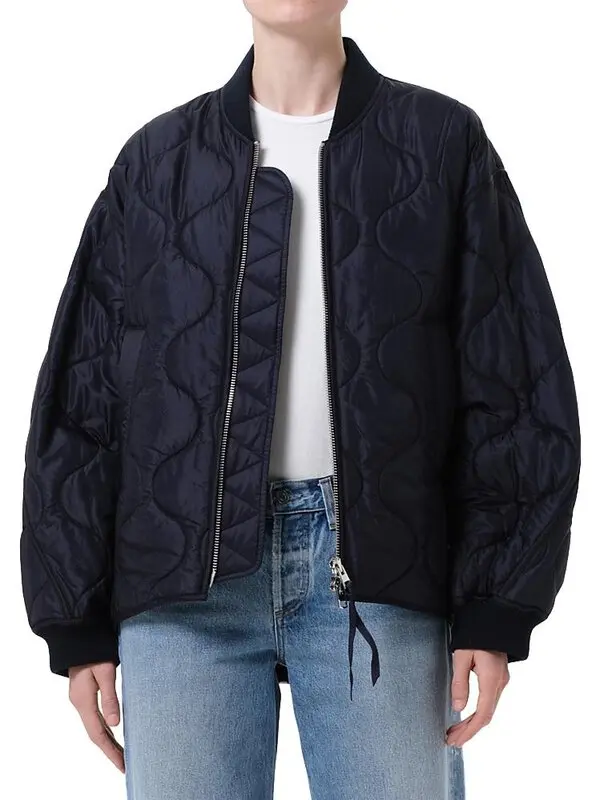 AGOLDE Isla Quilted Jacket - Ink