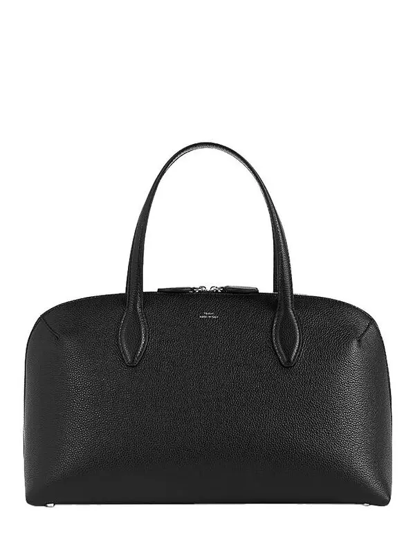 TOTEME Large Grained-leather Day Tote - Black