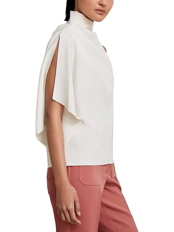 REISS Ellie One-shoulder Draped Top - Ivory
