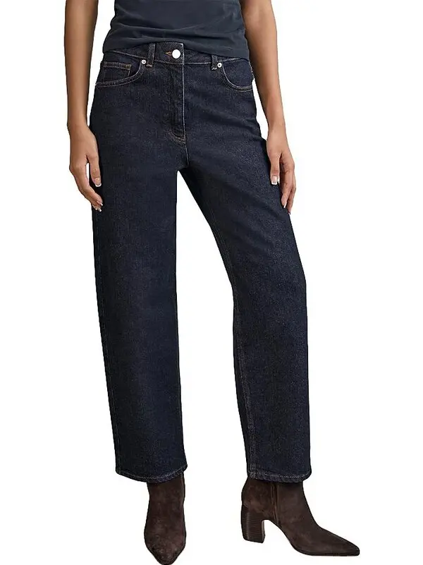 REISS Selin Straight Leg Jeans - Dark Blue