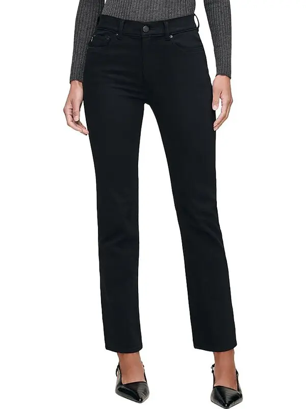 DL1961 Mara Straight Mid-rise Ankle Jeans - Black