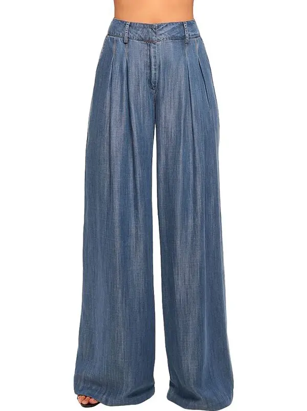 Ramy Brook Oscar Wide Leg Pants - Chambray