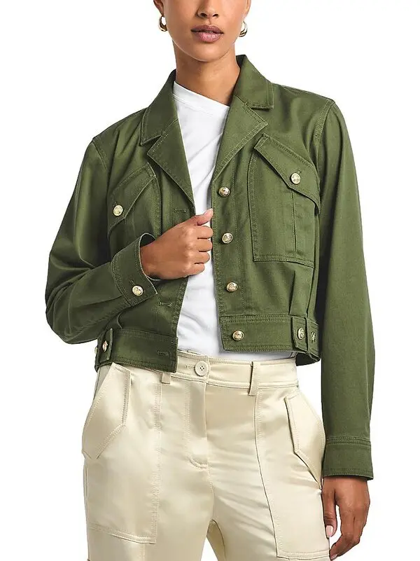 Derek Lam 10 Crosby Celinora Drill Jacket - Fatigue