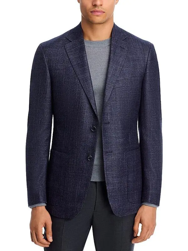 Bloomingdale'S Plaid Wool, Silk & Cashmere Sport Coat - Purple