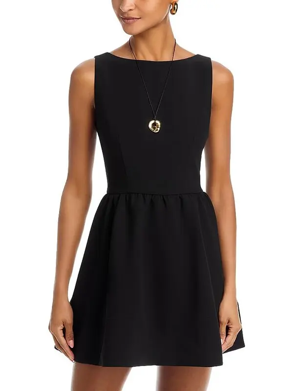 French Connection Azra Twill Mini Dress - Black