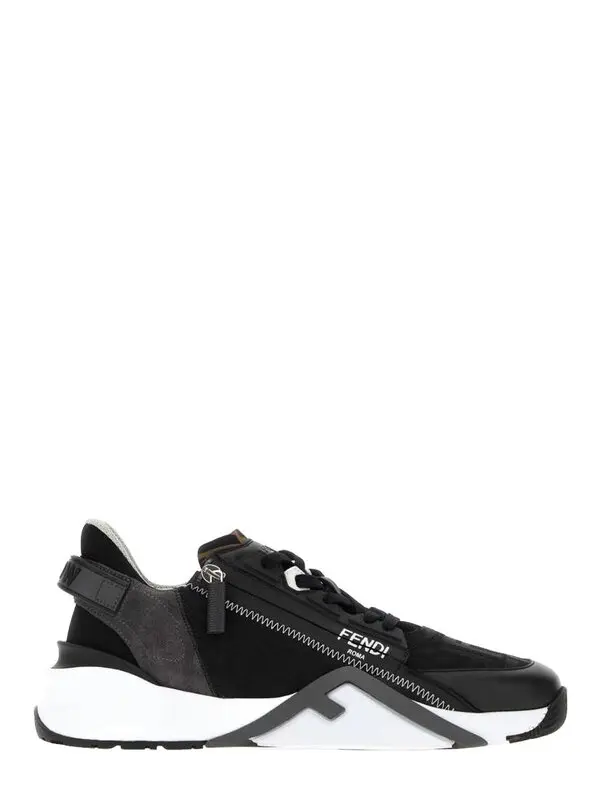 Fendi Flow Jacquard Sneakers - Black