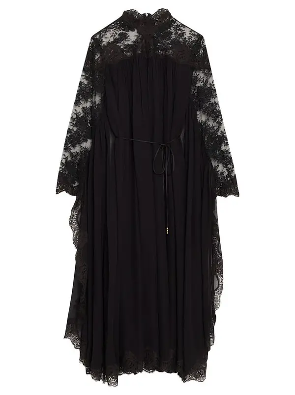 Zimmermann Lace Batwing Maxi Dress - Black