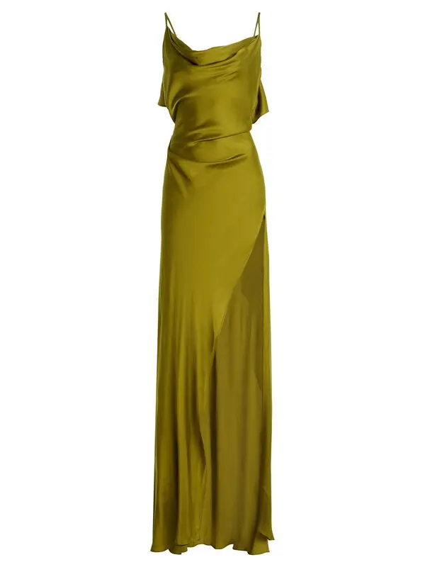 Arcina Ori Odessa Open-back Maxi Dress - Green