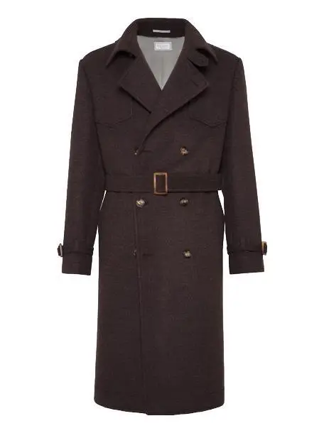 Brunello Cucinelli Hand-finished Trench Coat - Brown