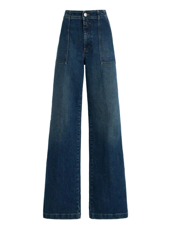 Closed Aria High-rise Flared Jeans - Dark Wash