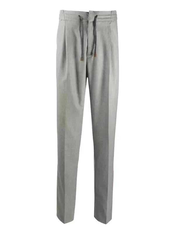 Brunello Cucinelli Drawstring Waist Trousers - Grey