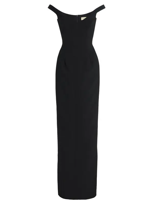 Arcina Ori Ellery Off-the-shoulder Maxi Gown - Black