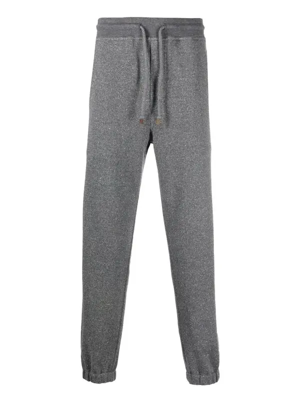 Brunello Cucinelli Mélange Track Trousers - Grey