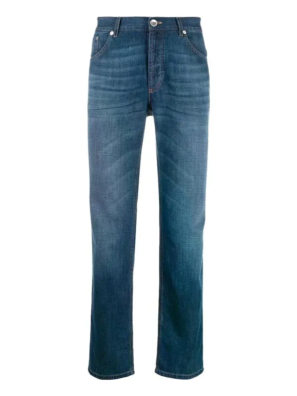 Brunello Cucinelli Straight-leg Jeans - Blue