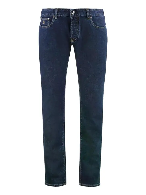 MOORER Five-pocket Jeans - Blue