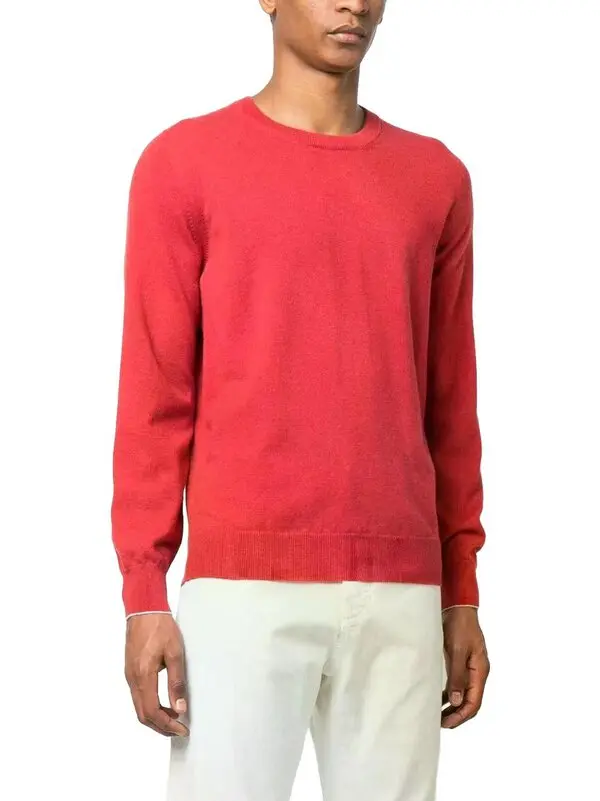 Brunello Cucinelli Long-sleeved Cashmere Jumper - Red