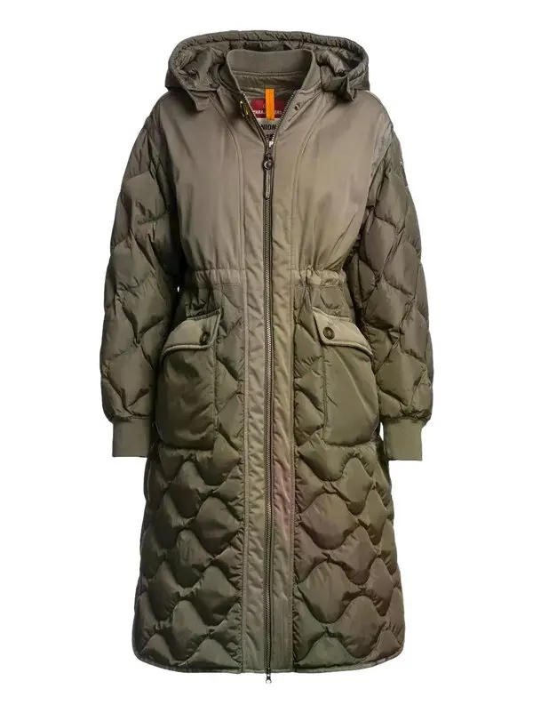 PARAJUMPERS Quilted Hooded Coat - Green