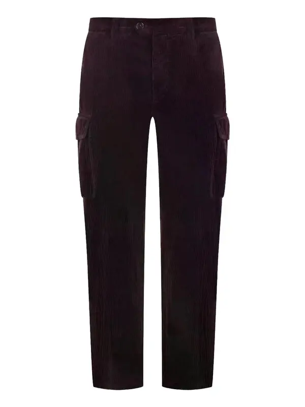 Brunello Cucinelli Corduroy Straight-leg Trousers - Purple