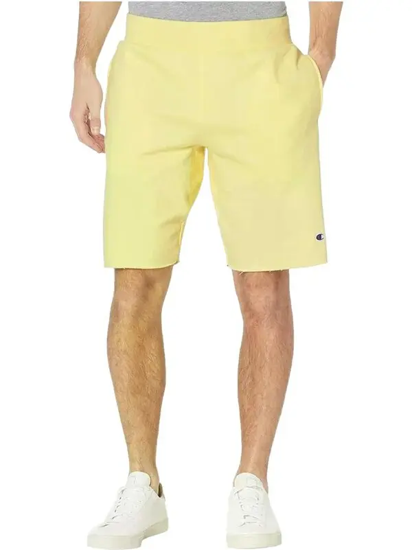 Champion Reverse Weave Cut-off Shorts - Yellow