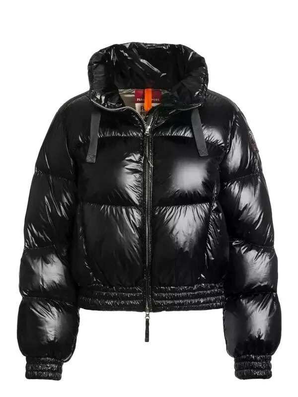 PARAJUMPERS Drawstring Puffer Jacket - Black