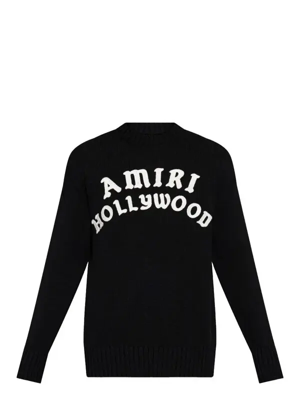 Amiri Logo Sweater - Black
