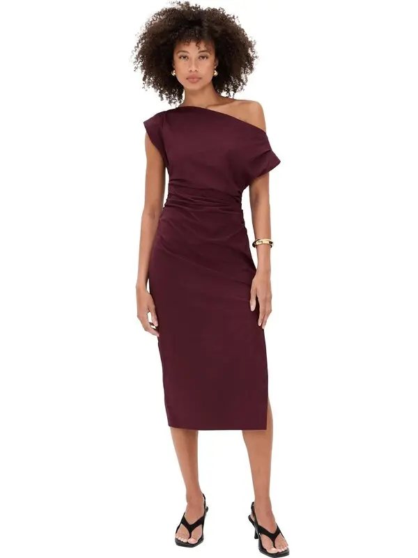 A.L.C. Nara Midi Dress - Plum