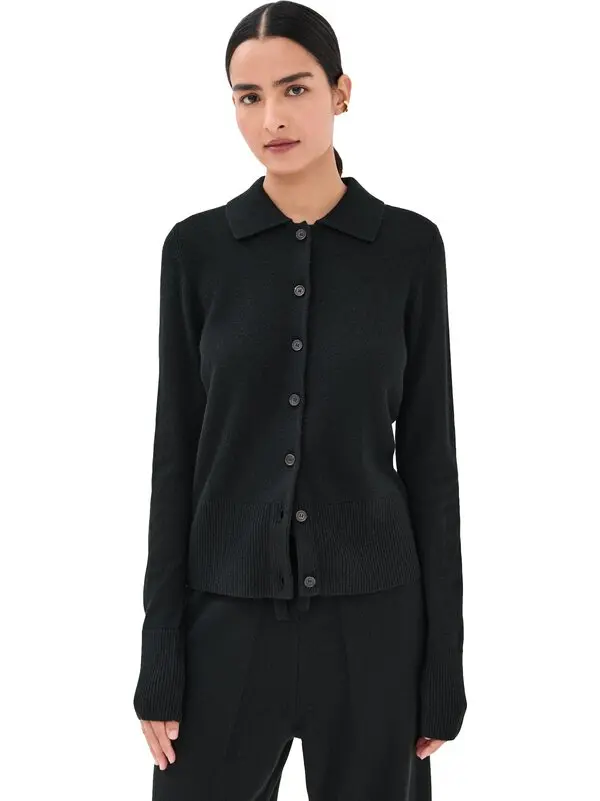 Le Kasha Cashmere Fraga Cardigan - Black