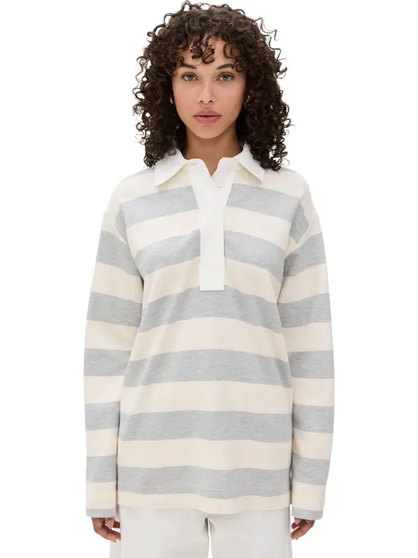 ALIGNE Striped Jersey Rugby Shirt - Stripe