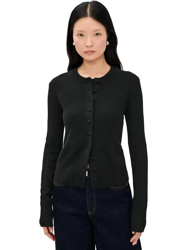 A.L.C. Skyler Cashmere Cardigan - Black