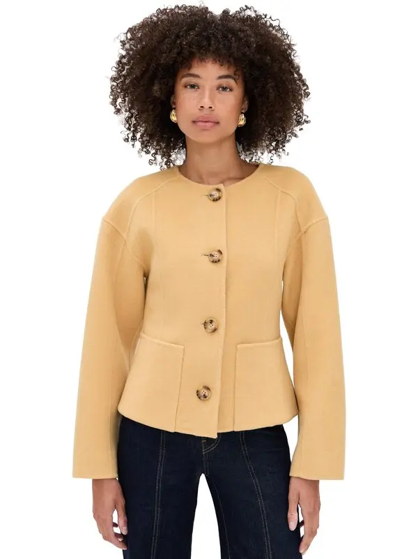 Ulla Johnson Elsie Double-faced Wool Coat - Lotus