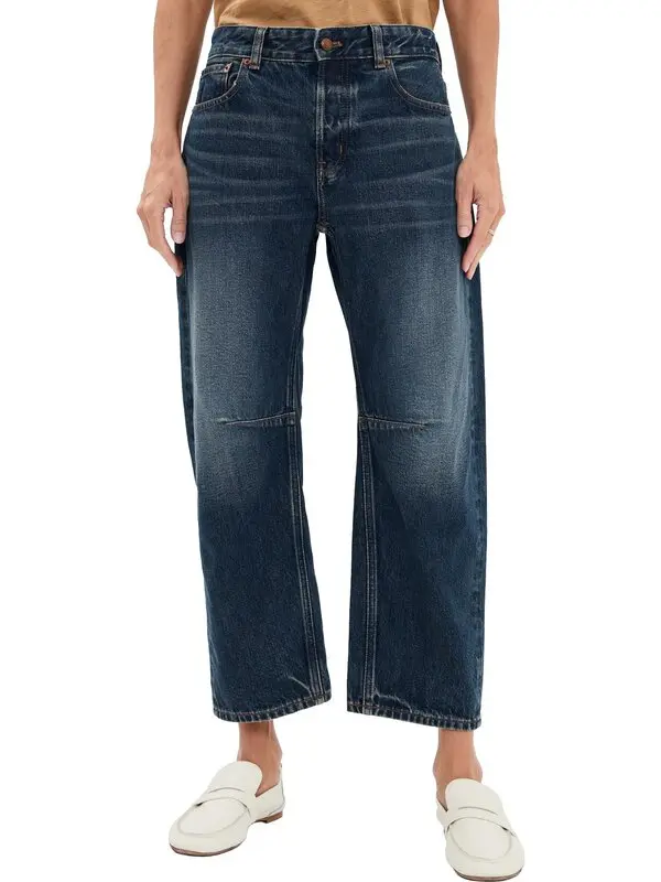Madewell Petite Darted Barrel Leg Jeans - Danver Wash