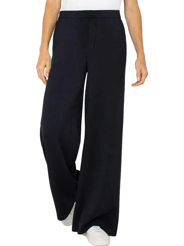 LIVERPOOL Pull-on Wide Leg Pants - Black