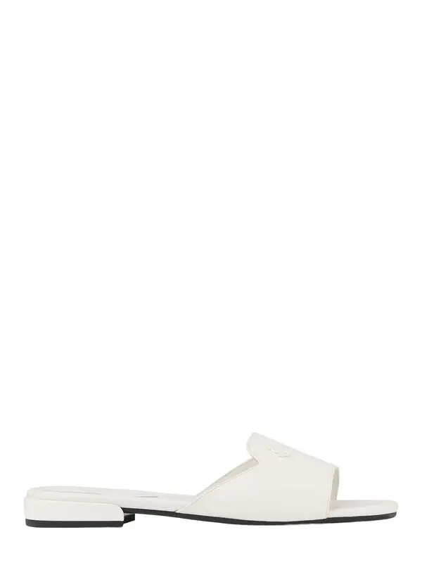 JIMMY CHOO Dina Leather Sandals - White