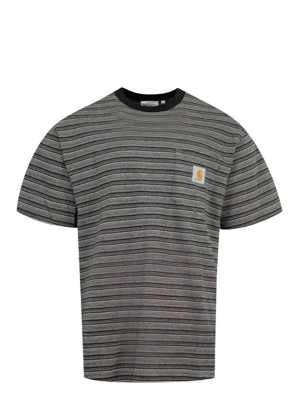 Carhartt Work In Progress Gellar Striped Pocket T-shirt - Black