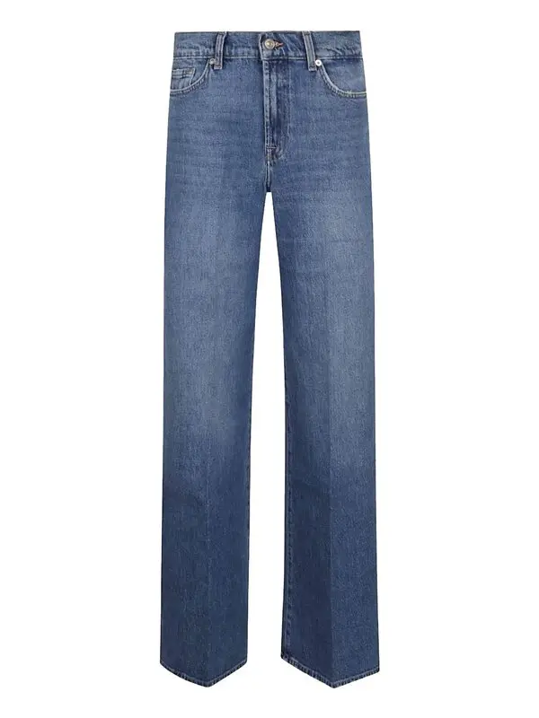 SEVEN High-waist Straight Leg Jeans - Denim