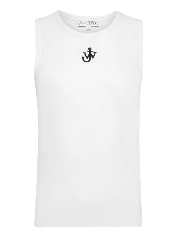 J.W.ANDERSON Sleeveless Crew Neck Top - White