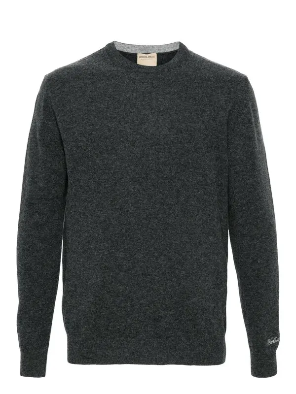 Woolrich Knitted Wool Sweater - Grey