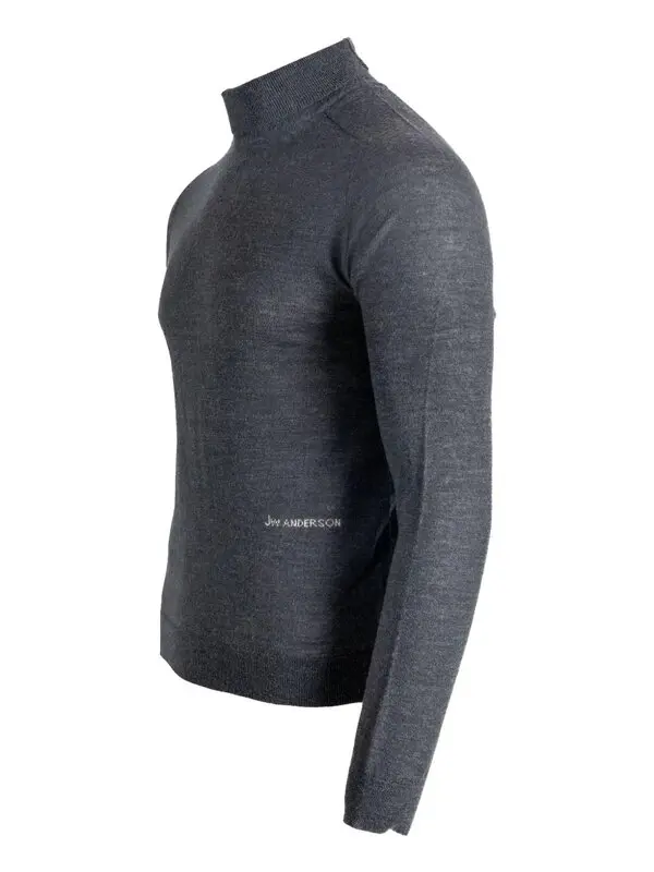 J.W.ANDERSON High Neck Sweater - Charcoal Melange