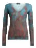 Etro Paisley Print V-neck Sweater - Blue