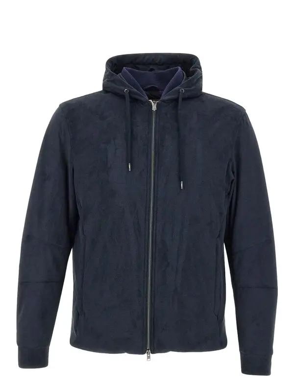 Herno Hooded Jacket - Blue