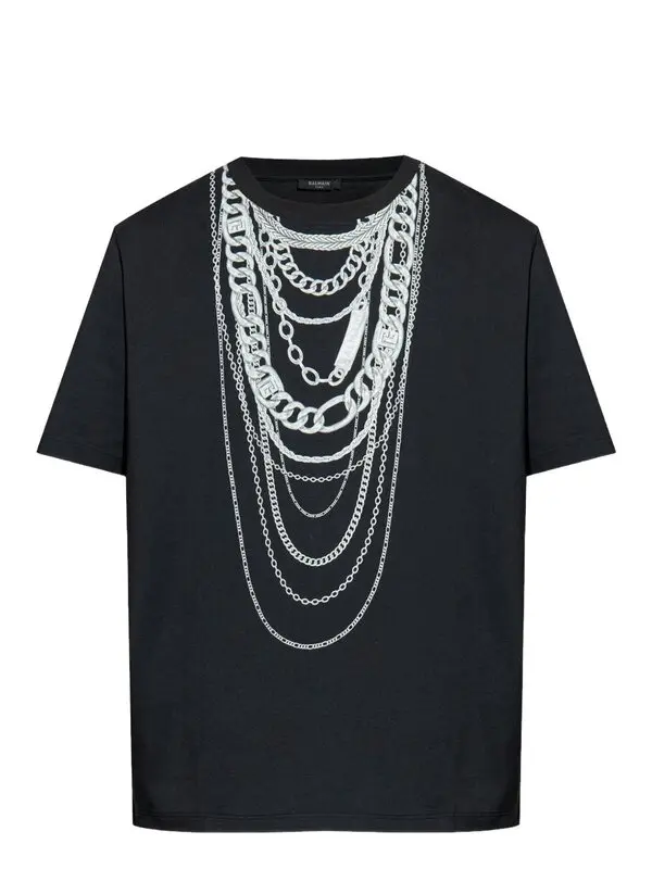 Balmain T Shirts And Polos - Black