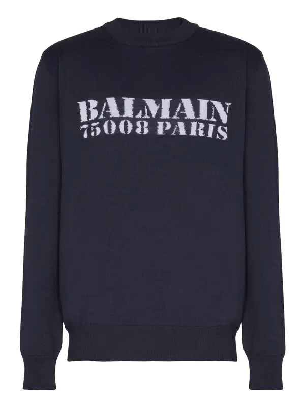Balmain Knitted Sweater - Blue