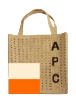 A.p.c. Top Handle Tote - Natural / Orange
