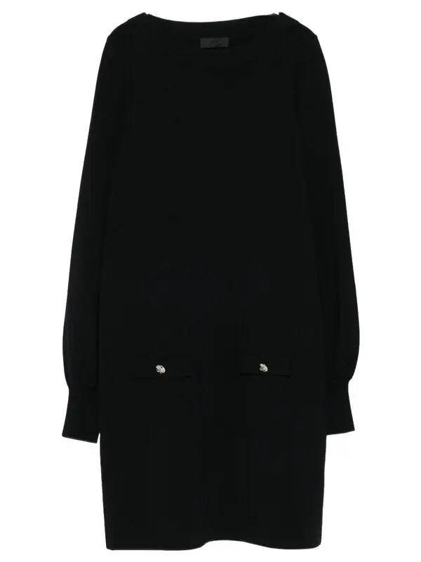 Liu Jo Dress With Puff Sleeves - Black