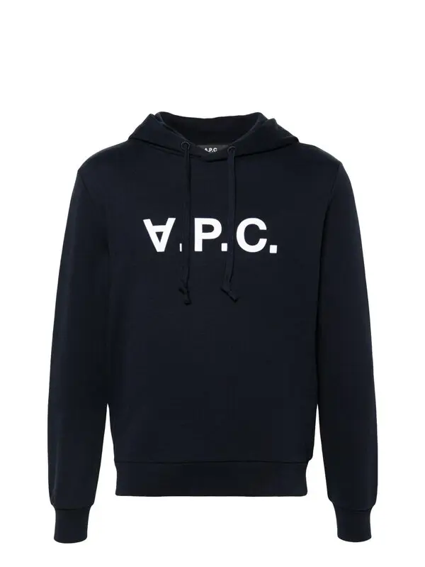 A.p.c. Organic Cotton Blend Jersey Sweater - Blue