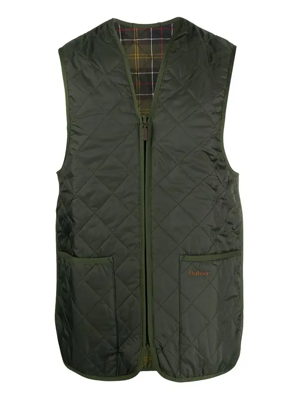 Barbour Sleeveless Zip-up Gilet - Green