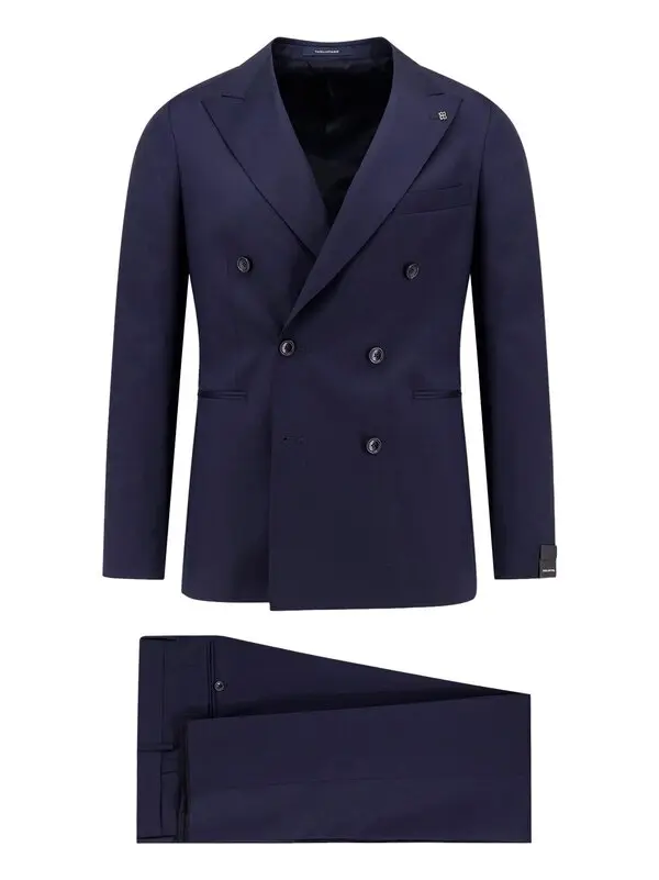 Tagliatore Saglia Virgin Wool Doublebreasted Suit - Blue