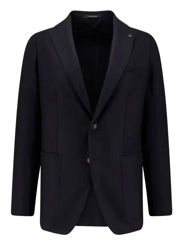 Tagliatore Montecarlo Wool And Cashmere Blazer - Black